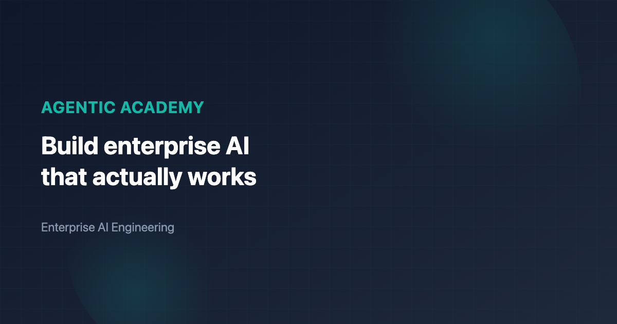 Learning Paths | Agentic Academy